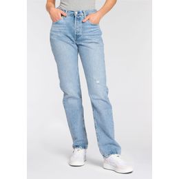 Levi's 5-Pocket-Jeans LEVI'S "Jeans Jeans 501 JEANS" Gr. 28, Länge 30, blau (indigo botanics) Damen Jeans 5-Pocket-Jeans