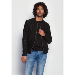 Lederjacke Maze "4201970", Herren, Gr. M, schwarz, Obermaterial: 100% Lammnappaleder; Futter: 100% Baumwolle; &Auml;rmelfutter: 100% Polyester, ohne B&uuml;ndchen, Jacken