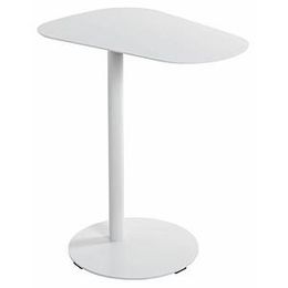 HAKU Möbel Beistelltisch Metall weiß 53,0 x 38,0 x 60,0 cm