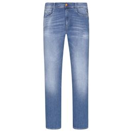 Replay Jeans aus Denim-Stretch, Orange-Patch