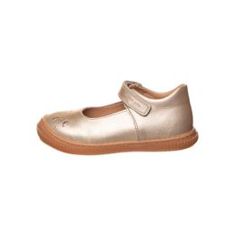 POM POM Leder-Ballerinas in Gold - 30