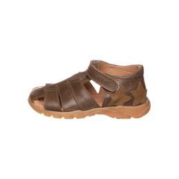 POM POM Leder-Halbsandalen in Braun - 25