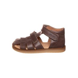 POM POM Leder-Halbsandalen in Braun - 31