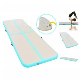 vidaXL Trainingsmatte Yogamatte Fitnessmatte Aufblasbare Gymnastikmatte mit Pumpe 300100 cm