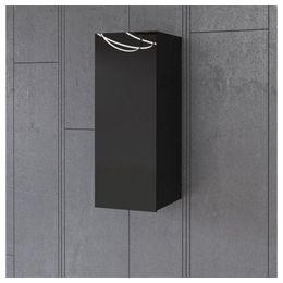 Lomadox Hängeschrank HOOVER-83 Hängeschrank Wohnzimmer schwarz modern mit Glasfront