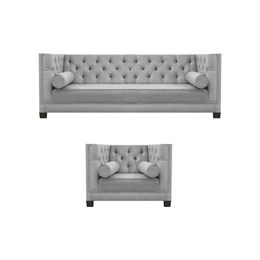JVmoebel Wohnzimmer-Set Luxus Textil Design Couch Polster Sitz Garnitur Sofa Dreisitze