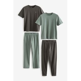 next Pyjama Kurzärmeliges Jersey-Schlafanzug (4 tlg)