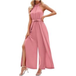 FIDDY Jumpsuit Eleganter Damenoverall mit Gürtel