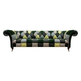 JVmoebel 4-Sitzer Polstermöbel Chesterfield Viersitzer Sofa Couch Modern Wohnzimmer