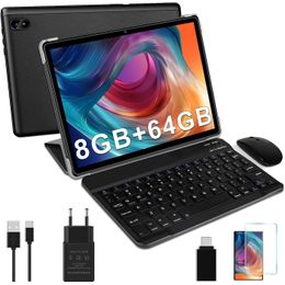 VASOUN mit 4 GB RAM (4 GB erweiterbar) mit Tastatur+Maus Tablet (10"