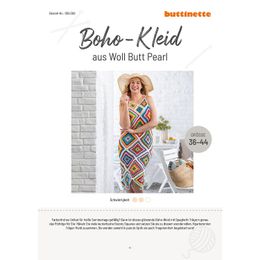 buttinette Häkelanleitung – Boho-Kleid aus Woll Butt Pearl