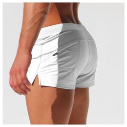 AFAZ New Trading UG Shorts Herren-Boxer-Badeshorts mit modischem Gesäßtaschen-Design Weiß Atmungsaktive