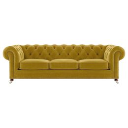 JVmoebel 3-Sitzer Chesterfield Design Luxus Polster Sofa Couch Sitz Dreisitze Textil