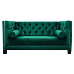 JVmoebel 2-Sitzer Grün Sofa Zweisitzer Couch Chesterfield Modern Luxus Wohnzimmer