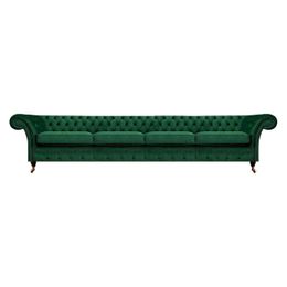 JVmoebel 4-Sitzer Sofa Viersitzer Couch Wohnzimmer Textil Luxus Polstermöbel Grün