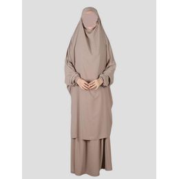 Aymasal Maxikleid Jilbab Jannah 2 teilig Jilbab Rock & Khimar Gebetskleid Einheitsgröße