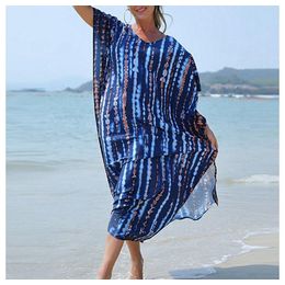 AFAZ New Trading UG Strandkleid Sommerkleid Damen Print Strandponcho Badeanzug Leichte Nachtwäsche (1-tlg)