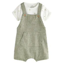 next Body & Hose Baby Latzhose aus Webmaterial und Bodysuit im Set (2-tlg)