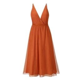 AFAZ New Trading UG Sommerkleid Sexy fließendes Mesh-Kleid mit Hosenträgern