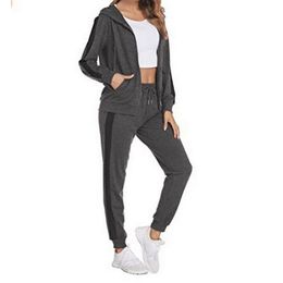 AFAZ New Trading UG Schwitzanzug Zweiteiliges Jogging-Sportbekleidung Set für Damen