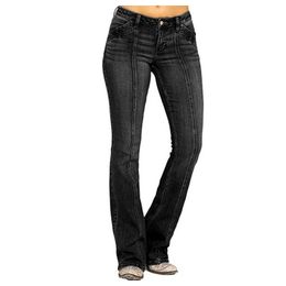 AFAZ New Trading UG Stretch-Jeans Slim-Fit-Jeanshose für Damen Straight-Jeans High Waist Jeans