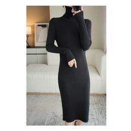AFAZ New Trading UG Strickkleid Damen Pulloverkleid Unterhemd Rollkragenpullover Etuikleid kleid