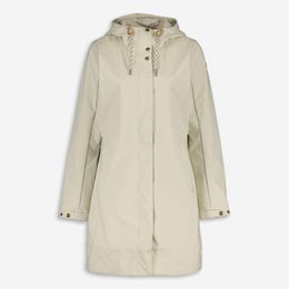 TK Maxx Cremefarbener Softshell-Parka mit Kapuze