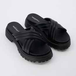 TK Maxx Schwarze flache Sandalen