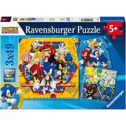 Ravensburger Puzzle Die Abenteuer von Sonic, 147 Puzzleteile, Made in Europe, FSC® - schützt Wald - weltweit, bunt