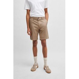 BOSS Orange Chinohose Chino-slim-Shorts mit Kontrastdetails, braun