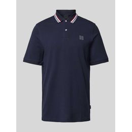 Bugatti Poloshirt mit Kontrastbesatz