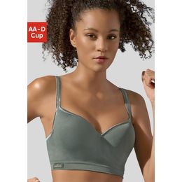 active by Lascana LASCANA ACTIVE Sport-Push-up-BH beige Gr. 75C. Mit Integriertem Kissen und mit Bügel