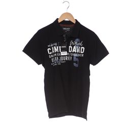 CAMP DAVID Herren Poloshirt, schwarz, Gr. 52