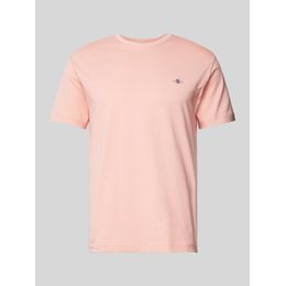 Gant Regular Fit T-Shirt in Melange-Optik