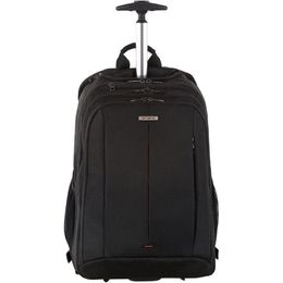 Samsonite Laptoprucksack Guardit 2.0, black, mit 2 Rollen und Trolleyfunktion, Reisekoffer Trolley Aufgabegepäck TSA-Zahlenschloss, schwarz