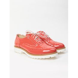 Zapato Leder-Schnürschuhe in Pink - 41