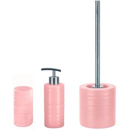 Kleine Wolke Badaccessoire-Set Sahara, 3 tlg., rosa