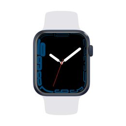 Apple Watch (Series 7) Aluminium 45 mm GPS - Mitternacht (Zustand: Gut)