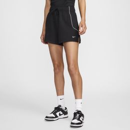 Nike Sportswear French-Terry-Shorts mit hohem Taillenbund (ca. 5 cm) für Damen - Schwarz