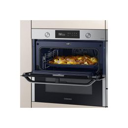 Samsung Pyrolyse Backofen NV7B4530ZAS, Pyrolyse-Selbstreinigung, Dual Cook Flex – Ein Ofen. Zwei Garräume. Maximale Flexibilität., schwarz