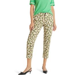 Marc Cain 7/8-Hose "Pants Leo Jungle" Premium Damenmode Schmale 7/8-Hose RISHRA, braun