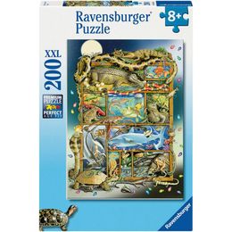 Ravensburger Puzzle Reptilien im Regal, 200 Puzzleteile, Made in Germany; FSC® - schützt Wald - weltweit, bunt
