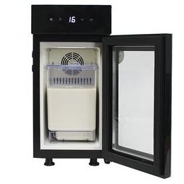 Gastro-Cool MK10GD-D Milchkühlschrank mit Glastür und Display schwarz