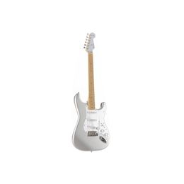 Fender E-Gitarre, H.E.R. Stratocaster MN Chrome Glow