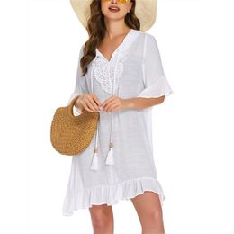 AFAZ New Trading UG Sommerkleid Strandkleid Damen Bikini Cover Up Strandponcho Sommer Strand Tunika Strandurlaub