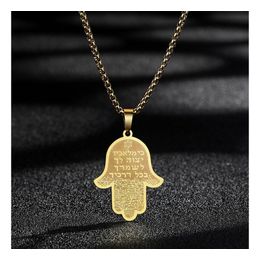 Lale Collection® Kette mit Anhänger Hand der Fatima Halskette Gold Silber Jüdisch Hebrew Schmuck Israel