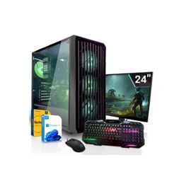 SYSTEMTREFF Basic Gaming-PC-Komplettsystem (24"