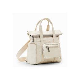 Desigual Umhängetasche Desigual Damentasche/Rucksack 2in1 Voyager Micro blanco roto (1-tlg)