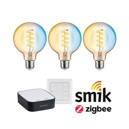 Paulmann LED-Leuchtmittel Smartes Zigbee 3.0 LED Starter Set Smik E27