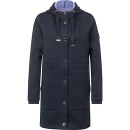 Street One Übergangsjacke, Kapuze, Tunnelzug, für Damen, blau, 40